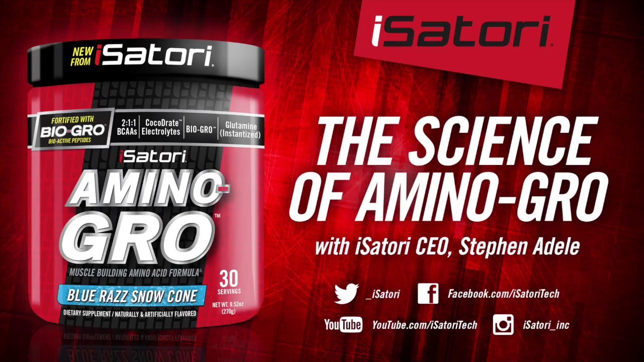 ISATORI AMINO-GRO | BCAA with BIO-GRO and AMAZING TASTE - YouTube