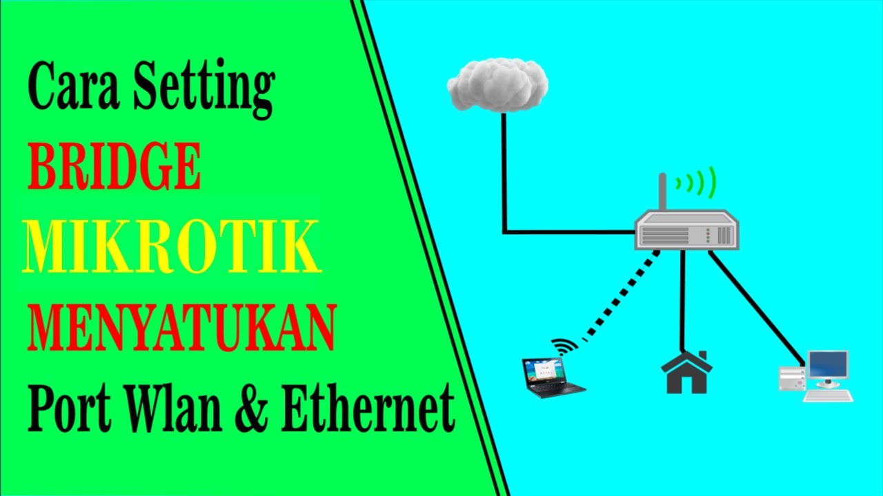 Cara Setting Bridge Mikrotik, Menggabungkan Port Ethernet dan Wireles ...
