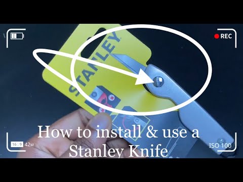 How to install, operate and change blades on Stanley Folding Pocket ...