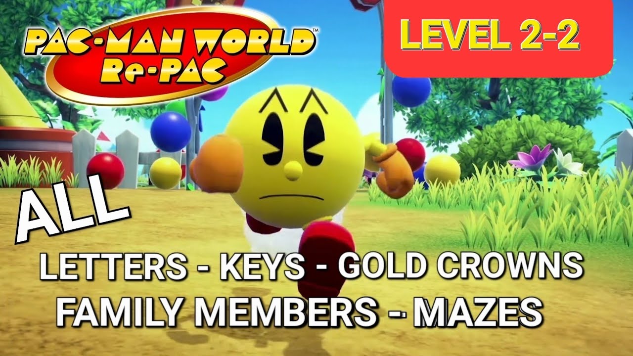 PAC-MAN World Re-Pac - Level 2-2: Manic Mines Episode (100%) - YouTube