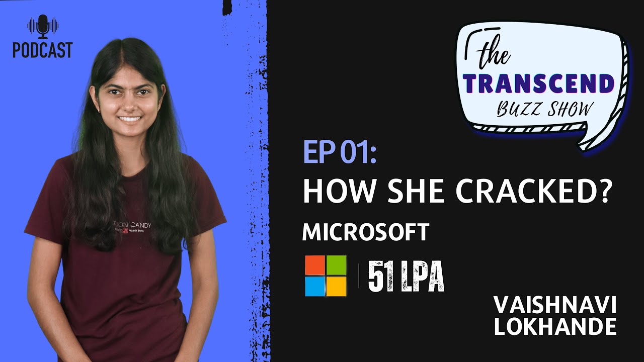 Transcend Buzz Show Ep 01: Insights from Vaishnavi Lokhande, 51 LPA ...