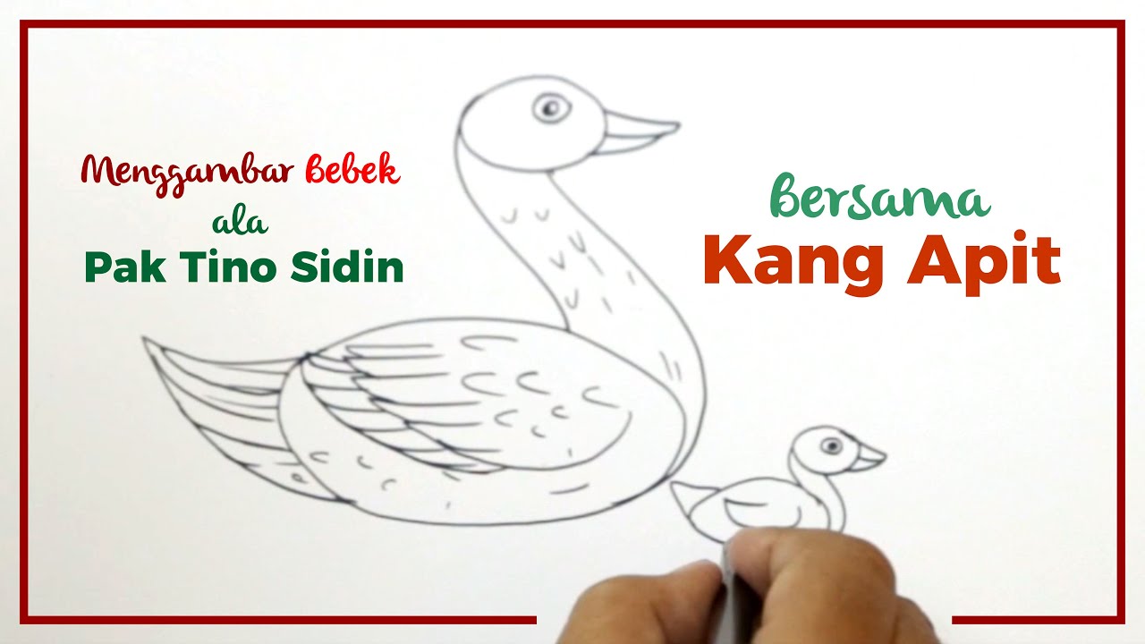 Belajar Menggambar Bebek ala Pak Tino Sidin Bersama Kang Apit | How to ...