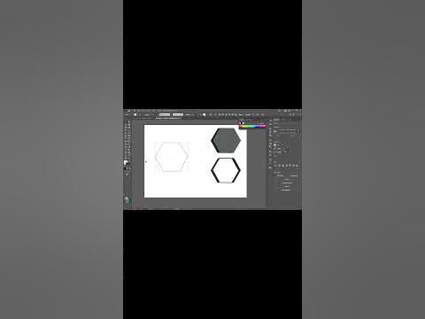 create 3D Shape (hexagon) adobe illustrator - YouTube