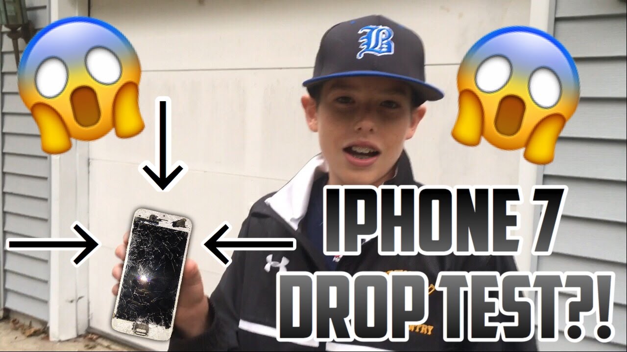 IPHONE 7 DROP TEST W/ ZACH!! INSANE RESULTS!😱 - YouTube