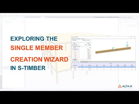 Exploring S-TIMBER's Member Creation Wizard - YouTube