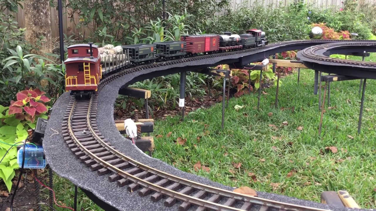 Garden railway, new PIKO train - YouTube