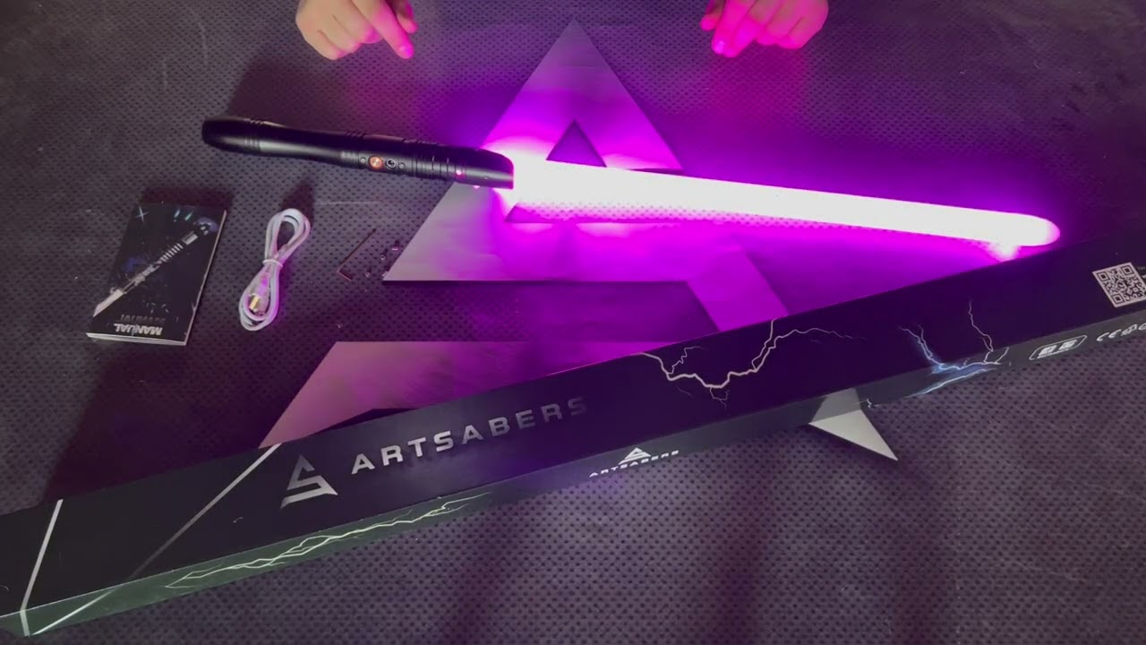 Black Simplex V2 base lit lightsaber from ARTSABERS - YouTube