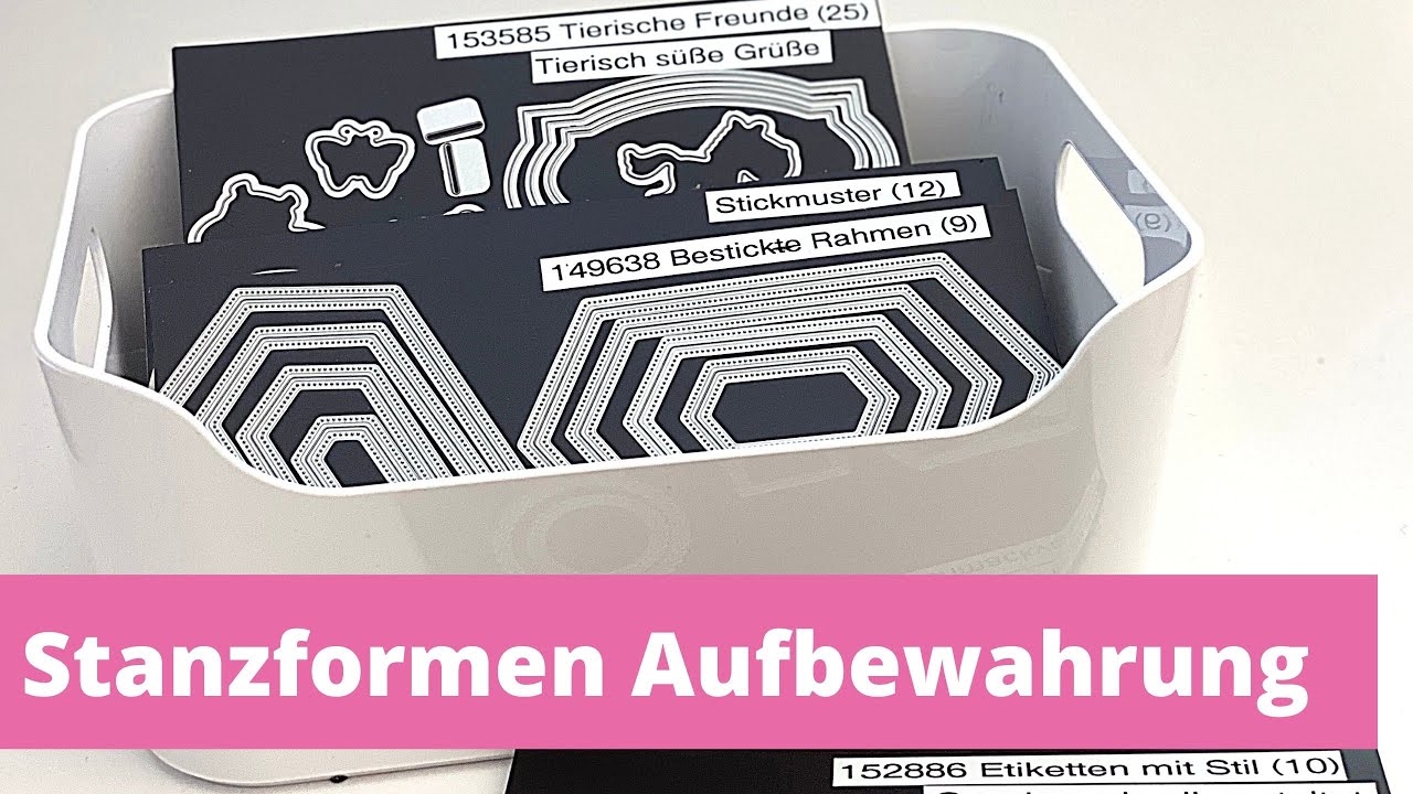 Stanzformen aufbewahren und organisieren⎢endlich alles wiederfinden ...