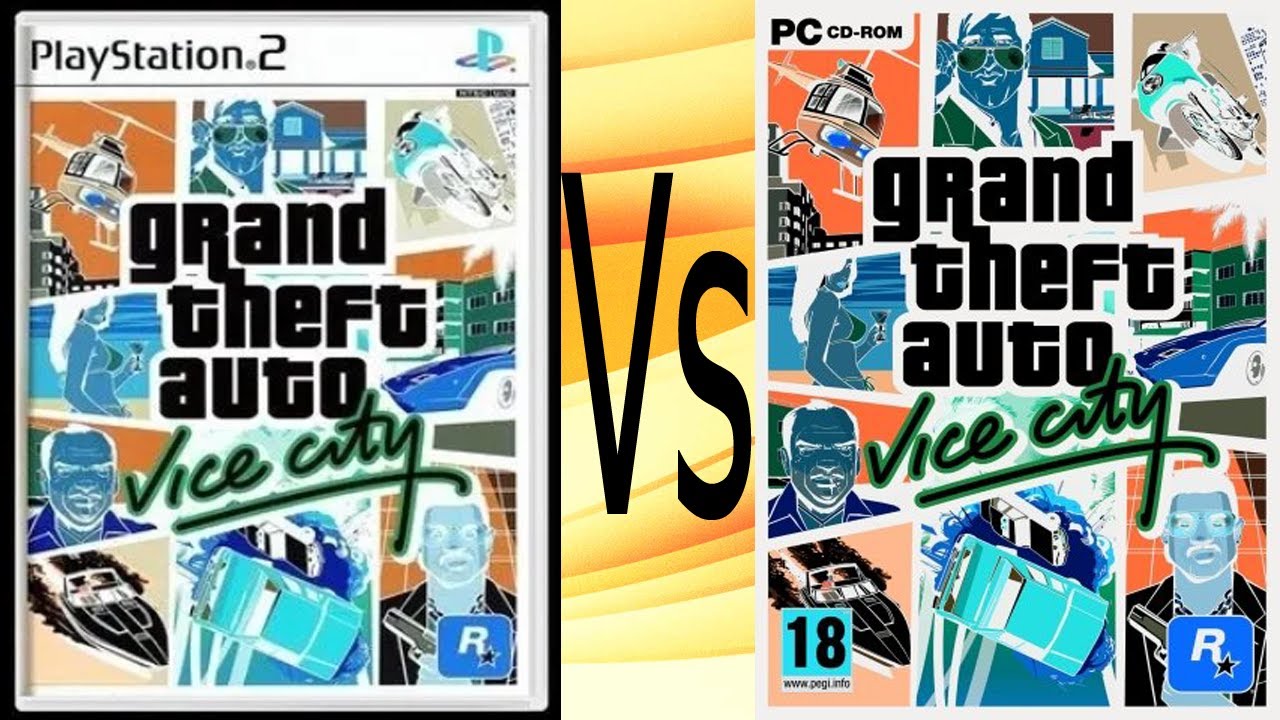 Comparação gta vice city ps2 vs pc - YouTube