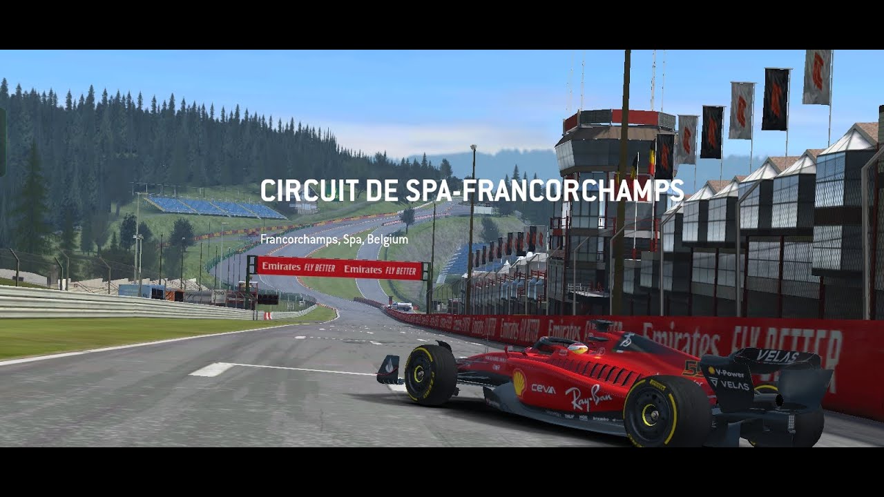 F1 22 Ferrari Cockpit View at Spa - Real Racing 3 - YouTube
