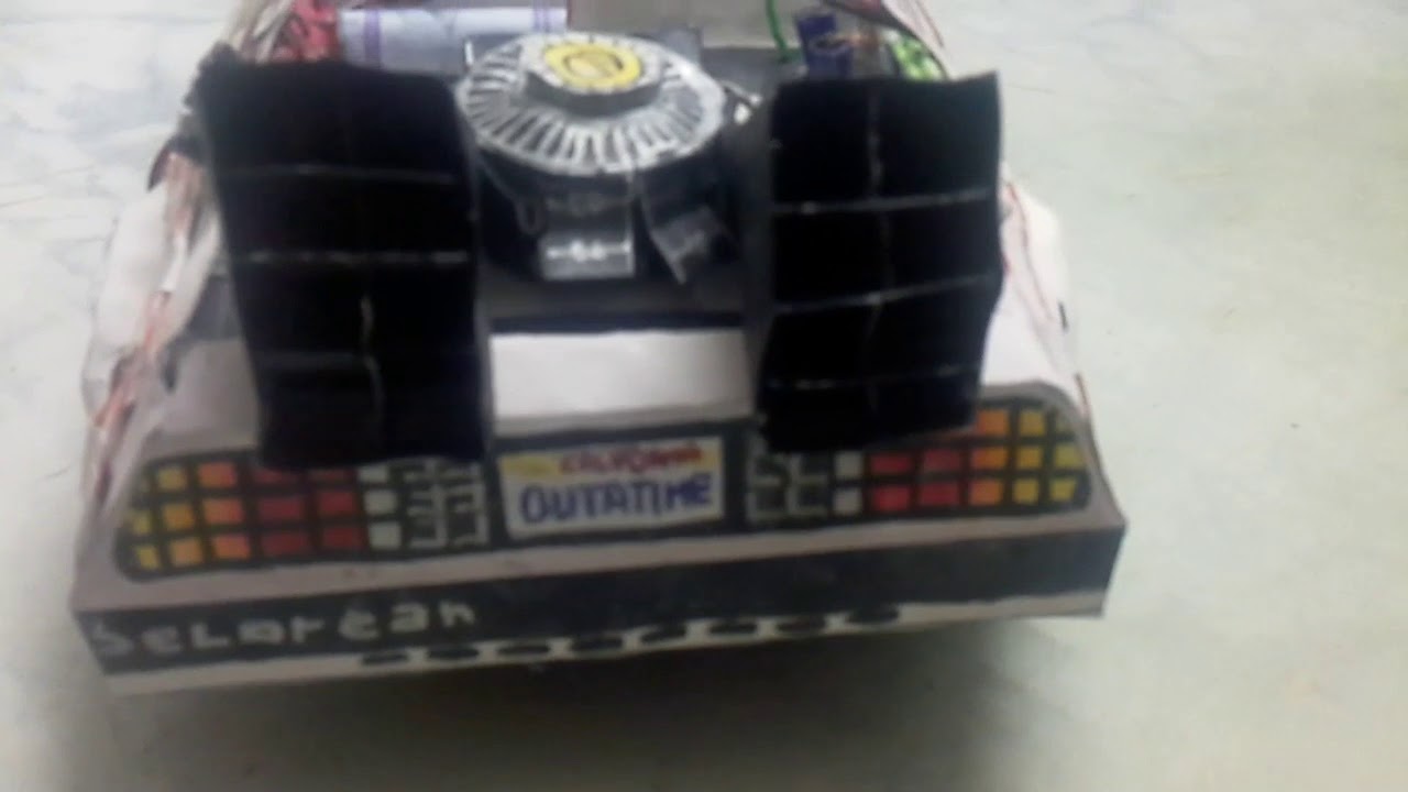 back to the future delorean paper model - YouTube