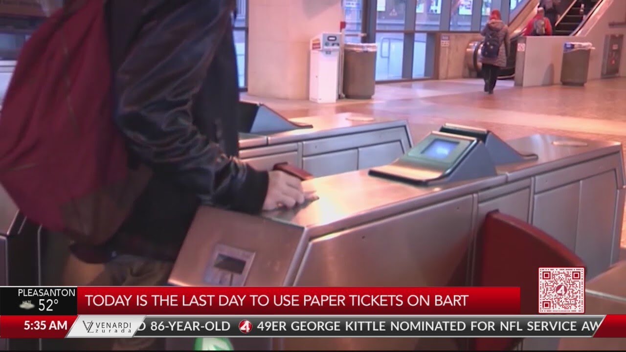 BART paper tickets phased out after Wednesday - YouTube