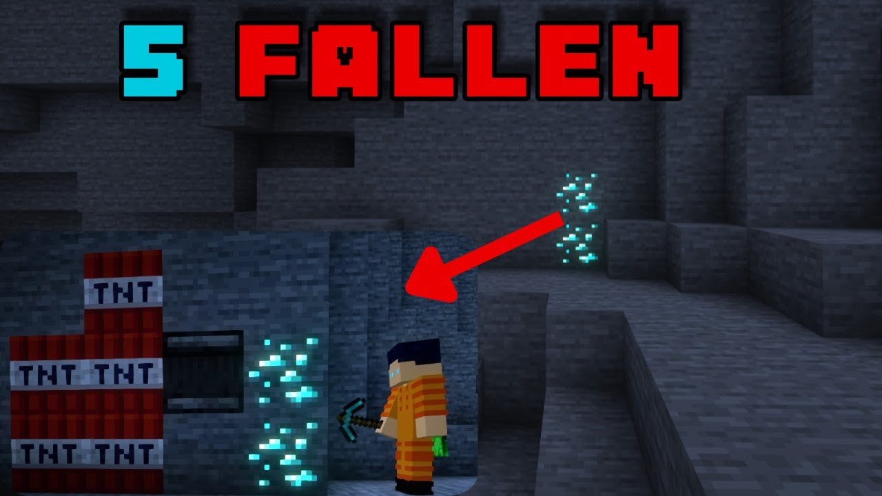 5 einfache FALLEN in MINECRAFT um deine Freunde zu PRANKEN! - YouTube