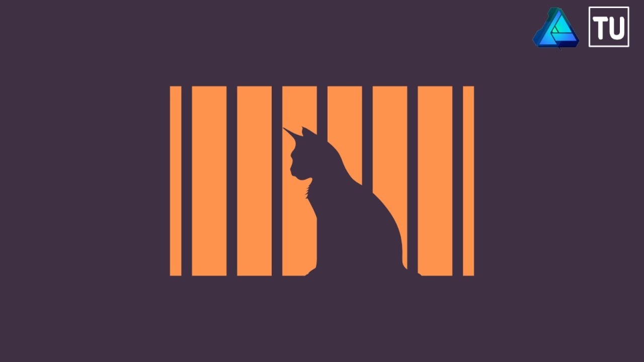 Cat Shadow Vector Illustration in Affinity Designer - YouTube