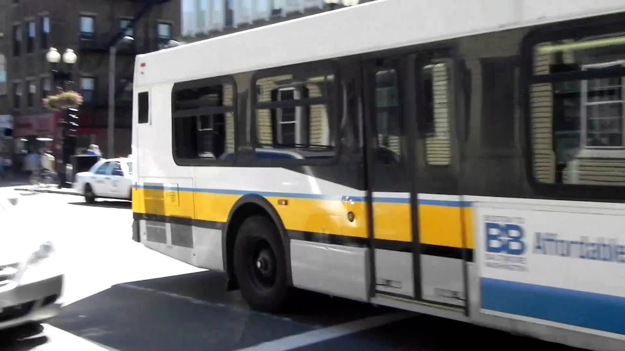 MBTA New Flyer D40LF 731 on the 69 along a street - YouTube