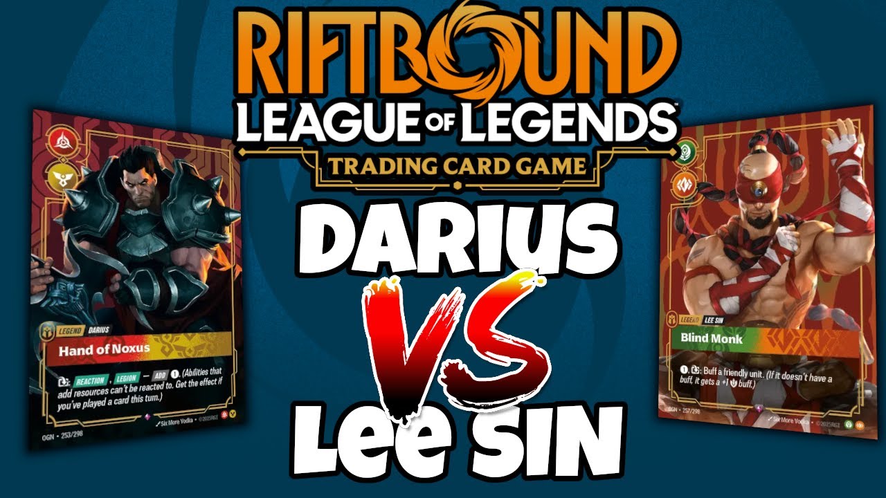 Darius vs Lee Sin! Riftbound League of Legends TCG Tabletop Simulator ...