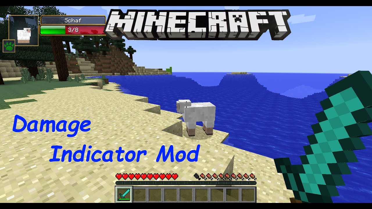 Damage Indicator Mod 1.7.10/1.8 - YouTube