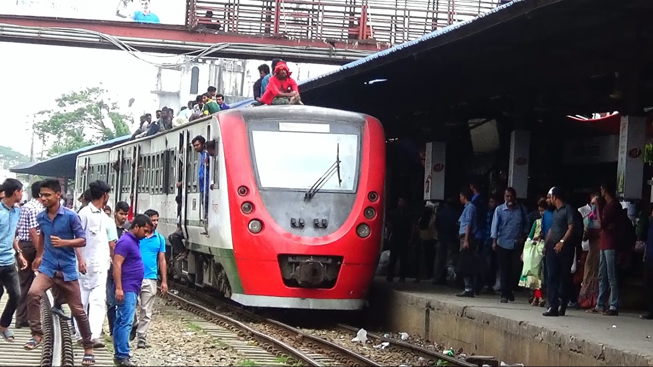 Jaidebpur Commuter Train Demu Train of Bangladesh Railway - YouTube