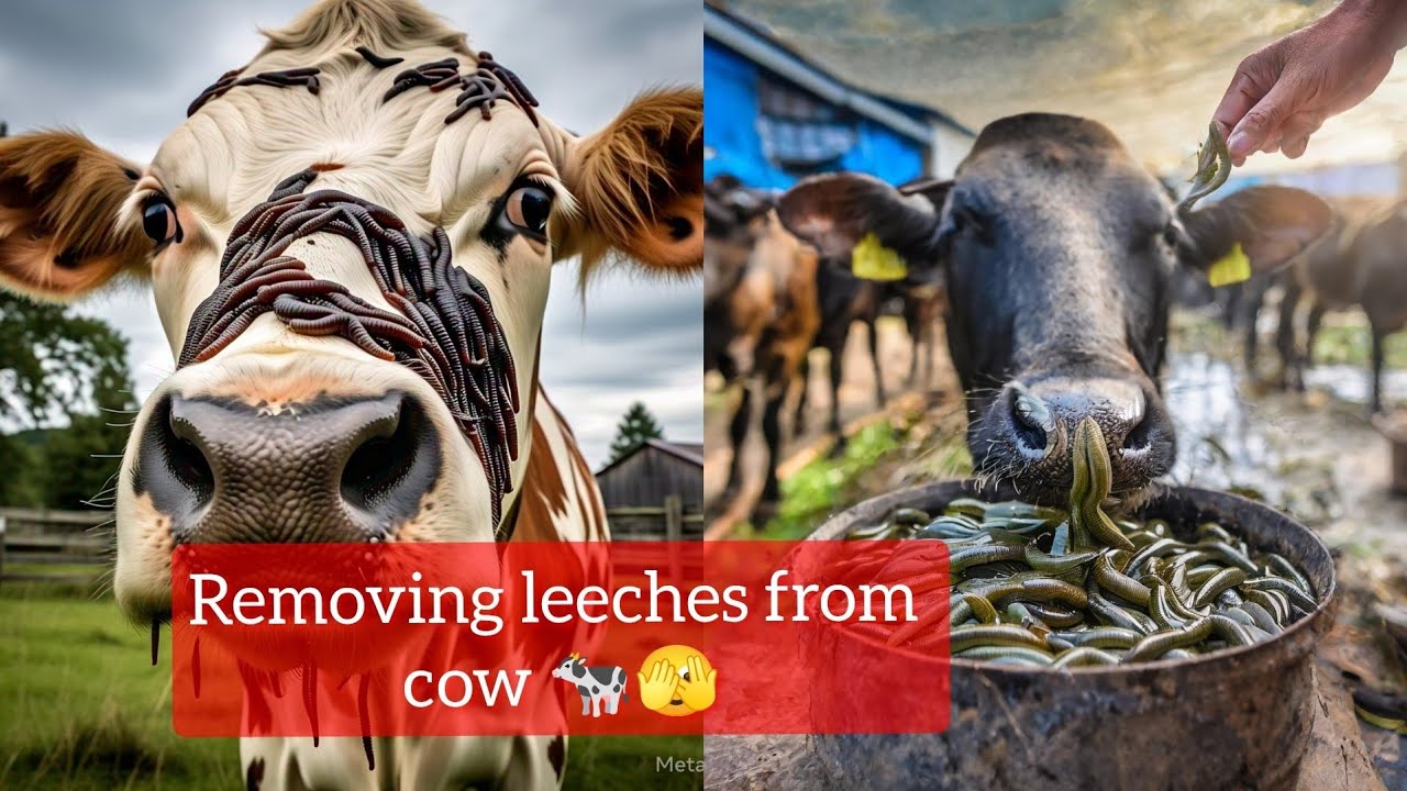 leeches in cow's nose🫣🫣 #funny #viralvideo #trending #cow #vlog # ...