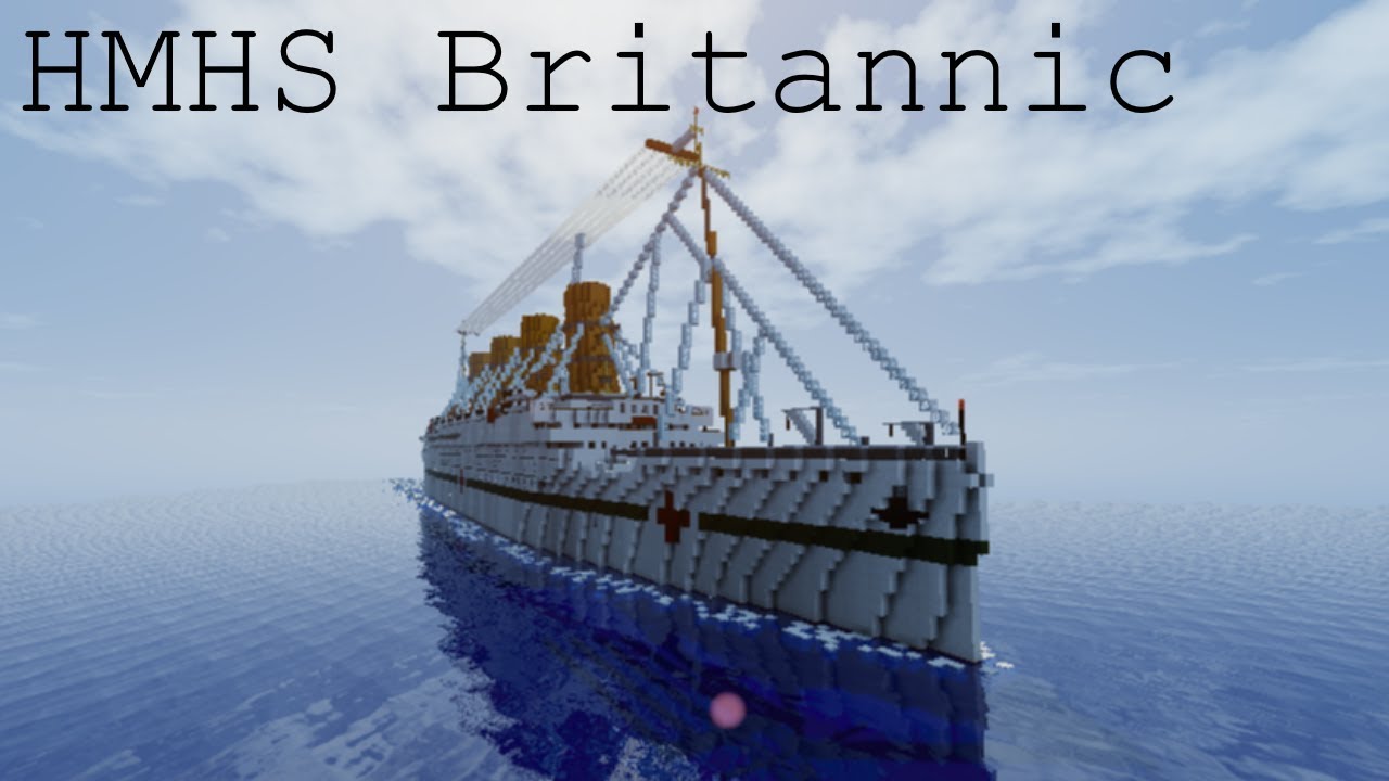 Minecraft Ocean Liner - 1:1 Scale Britannic - YouTube