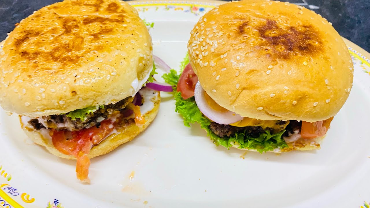 Restaurant style smash beef burger 🍔 - YouTube