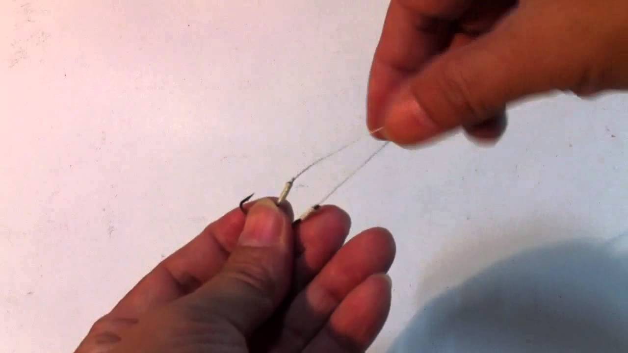 DIY Fishing Tips - How to Set Up 2 Hooks Cap Rig - Buộc Thẻo Đôi So Le ...