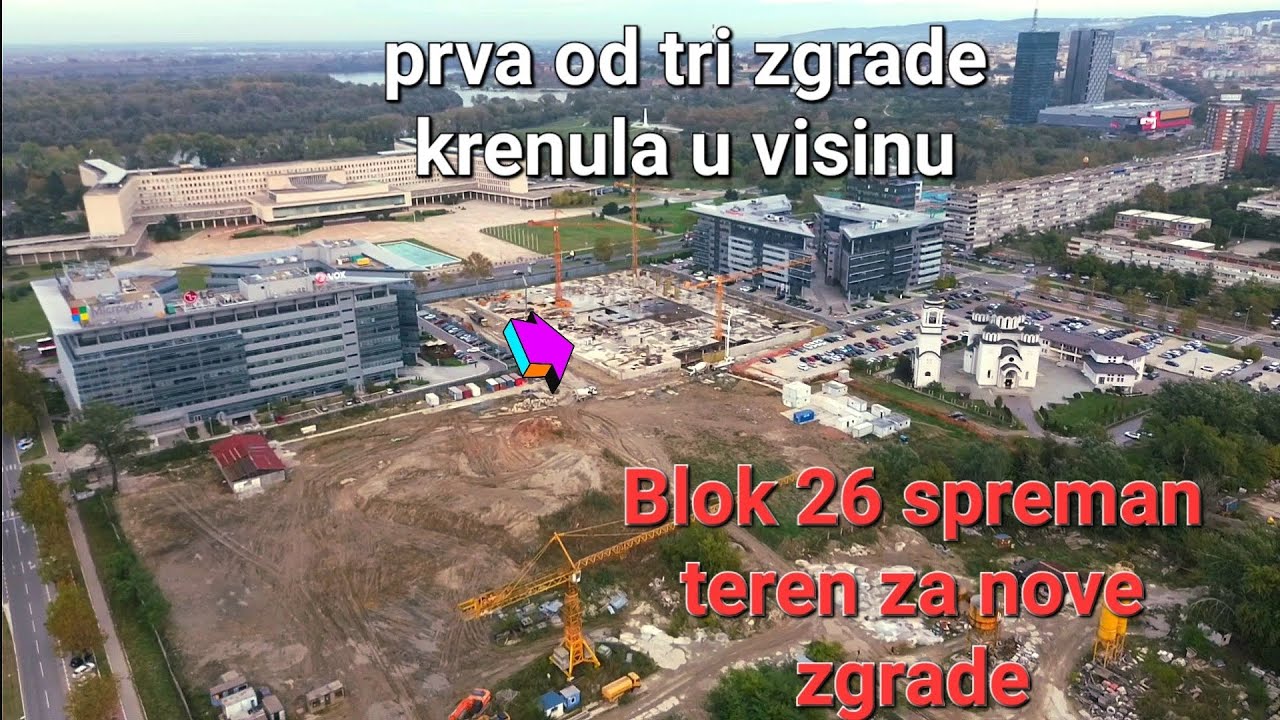 U BLOKU 26 SPREMANJE TERENA ZA NOVE ZGRADE UZ PRVU KOJA POLAKO IDE U ...