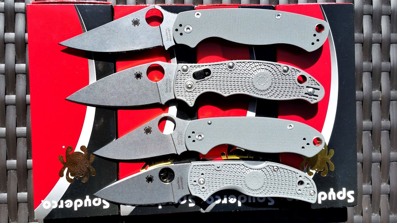 Spyderco Maxamet Family: Paramilitary 2/Para 3/Manix 2/Native 5 Knife ...