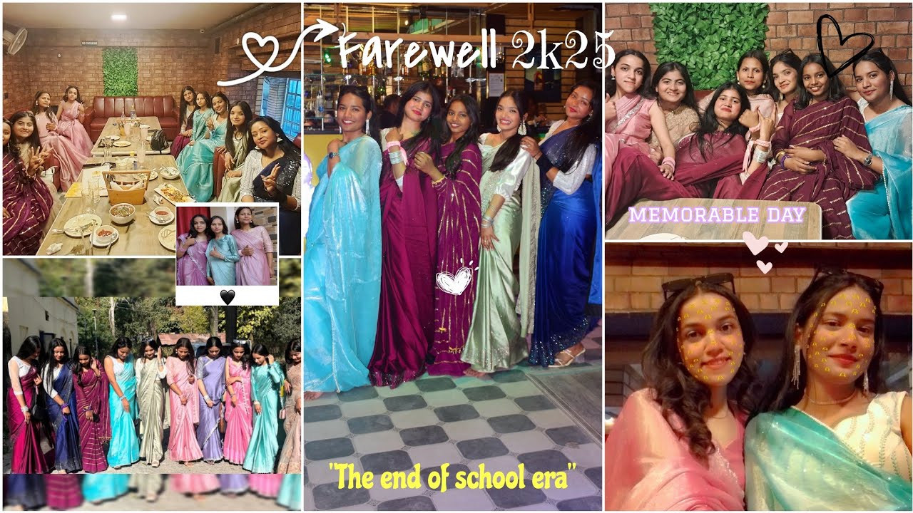 FAREWELL VLOG !! 🥂🎀 | It's farewell day 🥹 | Batch 2024-25 | school ...