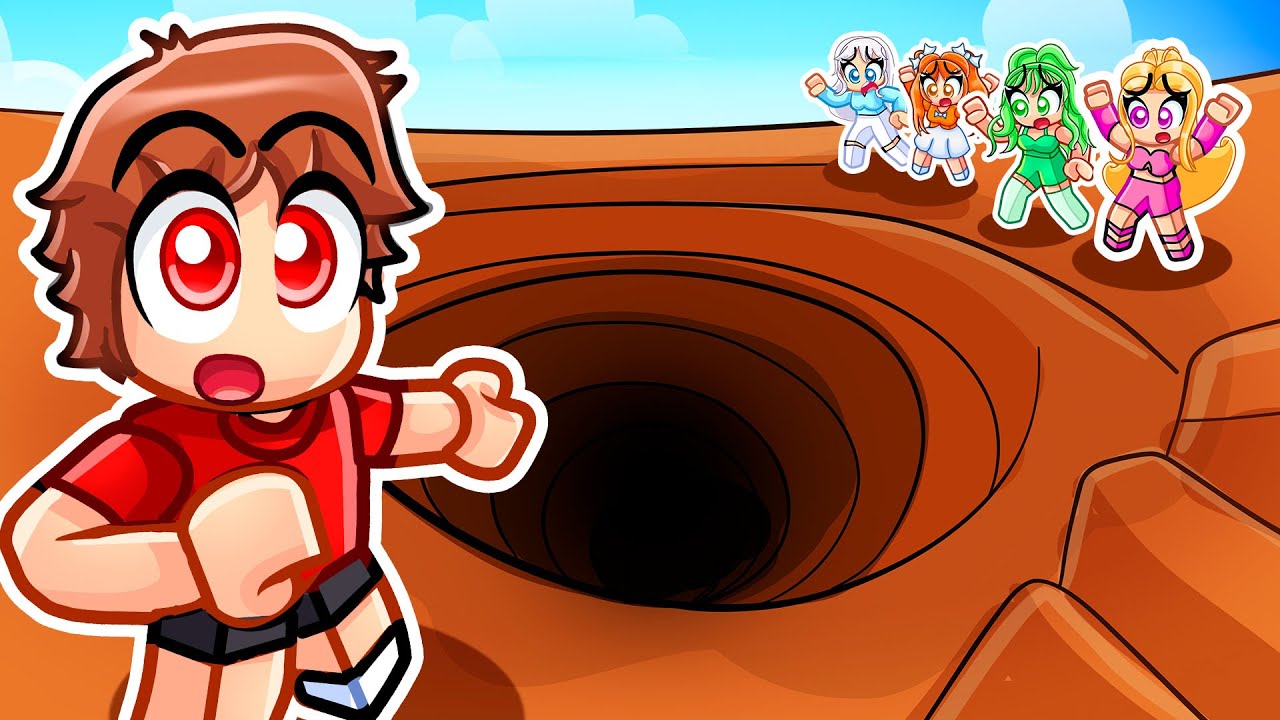 Techy Goes Into The Deepest Hole In Roblox With MY CRAZY FAN GIRLS ...
