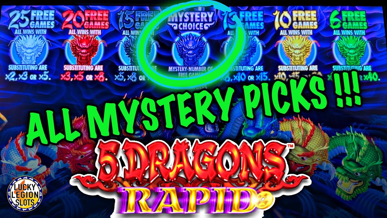 Only MYSTERY CHOICE Bonus Picks - 5 DRAGONS RAPID slots - Playing Like ...