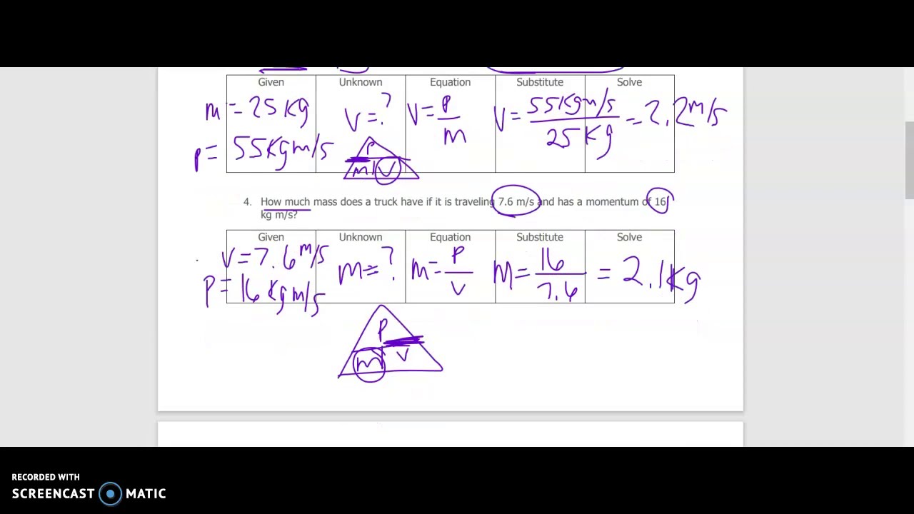 Momentum - Impulse Word Problems - YouTube