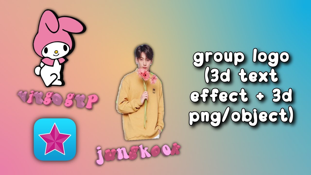 3D GROUP LOGO / 3D text effect + 3D person | videostar - YouTube