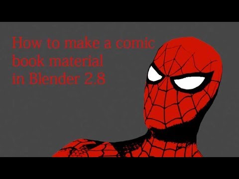How to make a comic book styled material in Blender 2.8 - YouTube
