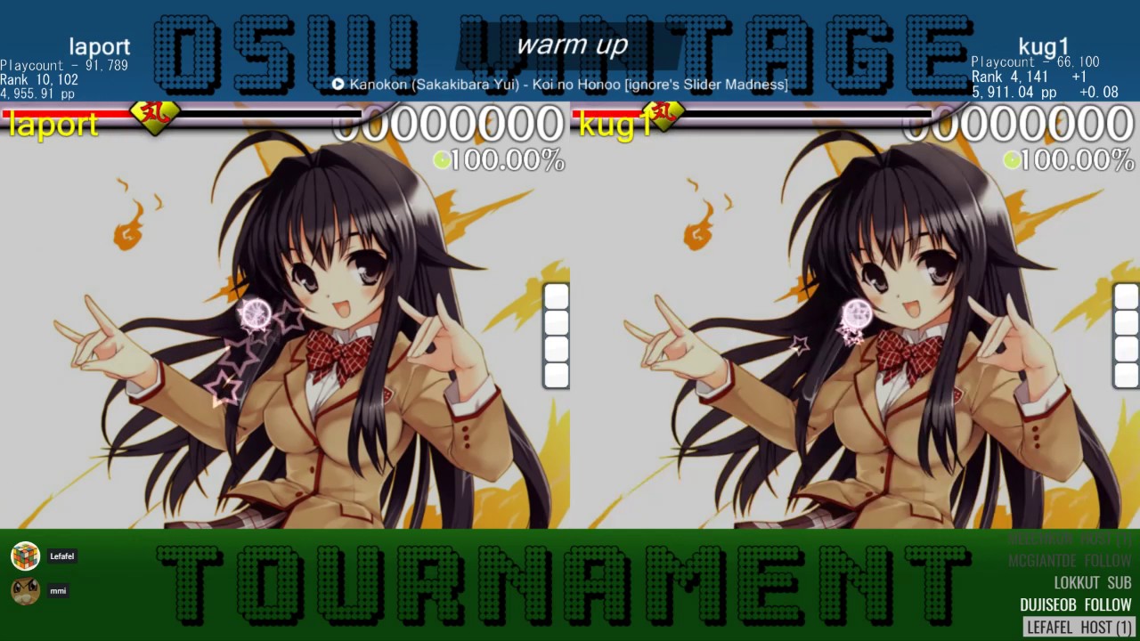 osu! Vintage tourney 2 | 2nd Round | laport vs kug1 - YouTube