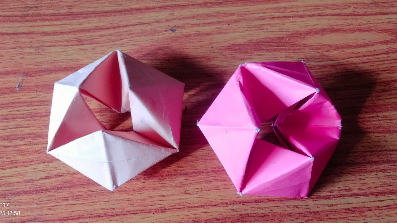 How to make a Flexagon that moves for infinity #craft - YouTube