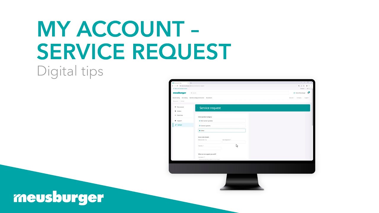 My account – Service request - YouTube