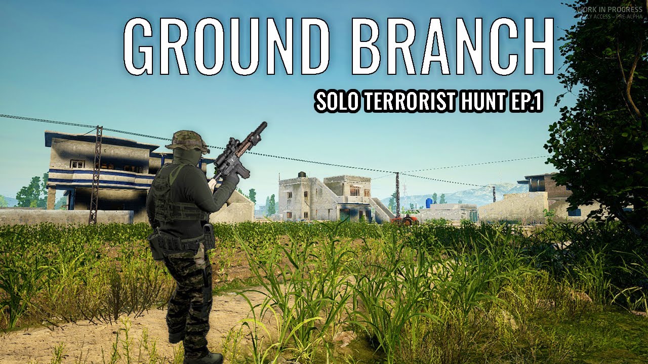 Ground Branch (MAP) Compound - SOLO Terrorist Hunt Gameplay (GUN) MK18 ...