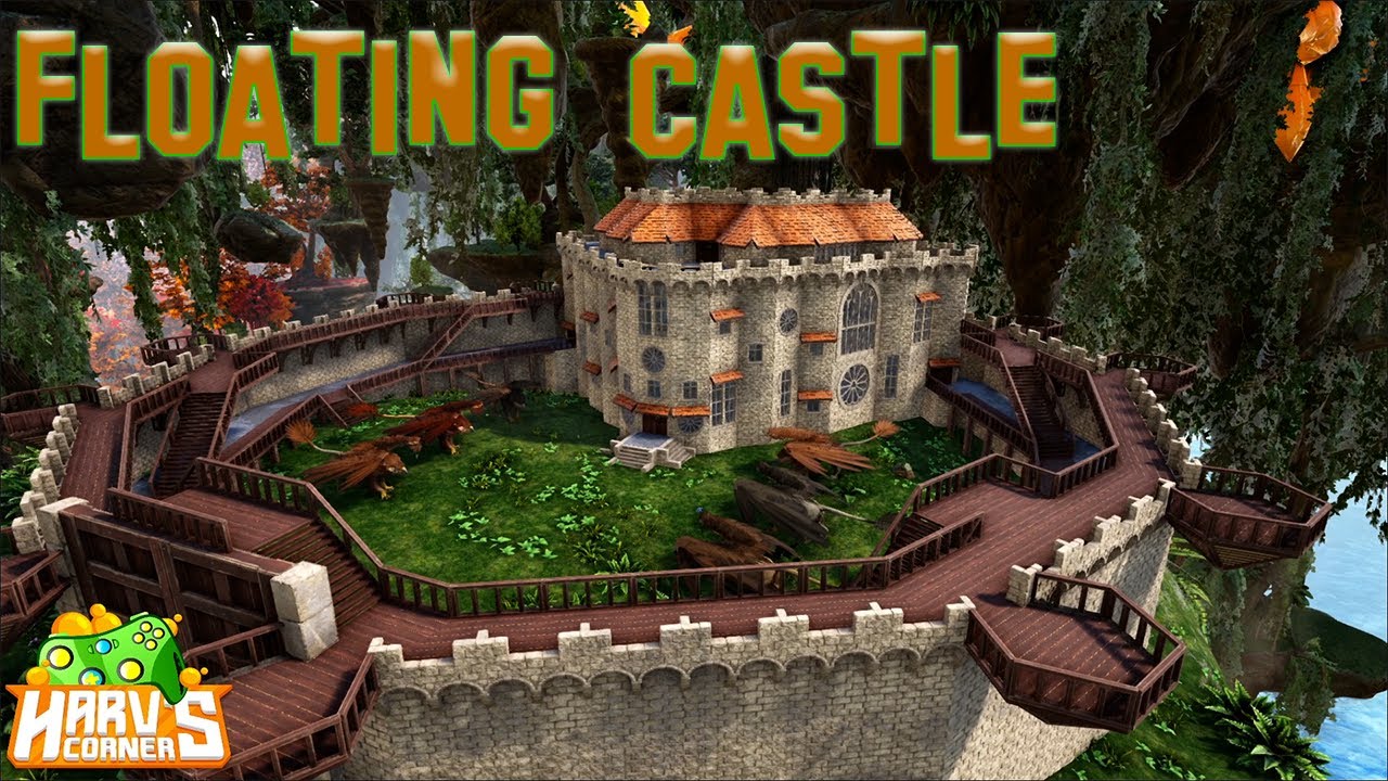 Ark Building: Floating Castle (Crystal Isles, CKF & S+ Mods) Ark ...
