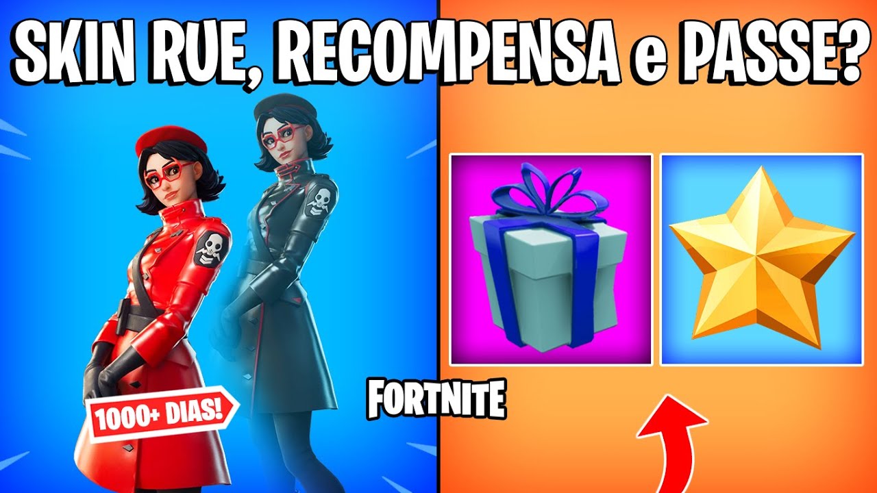FORTNITE - SKIN RUE 1000 DIAS, RECOMPENSA e PASSE DE BATALHA? - YouTube