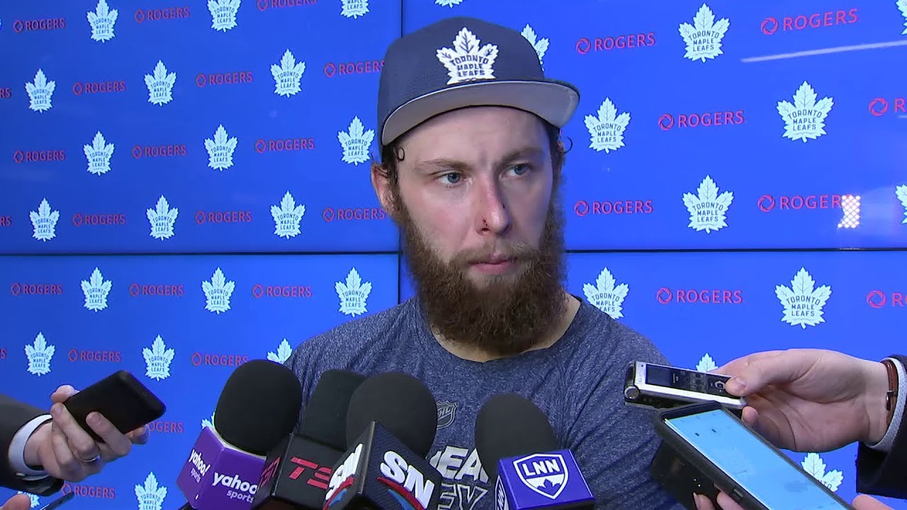 Maple Leafs Post-Game: Jake Muzzin - October 21, 2019 - YouTube