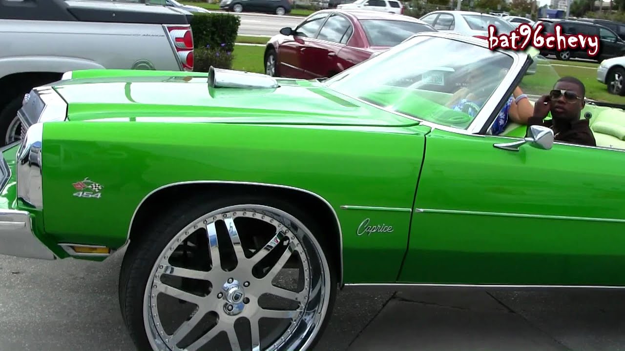 Candy Green 73 Caprice Donk Vert on 30" Asantis Pt.1 - 1080p HD - YouTube