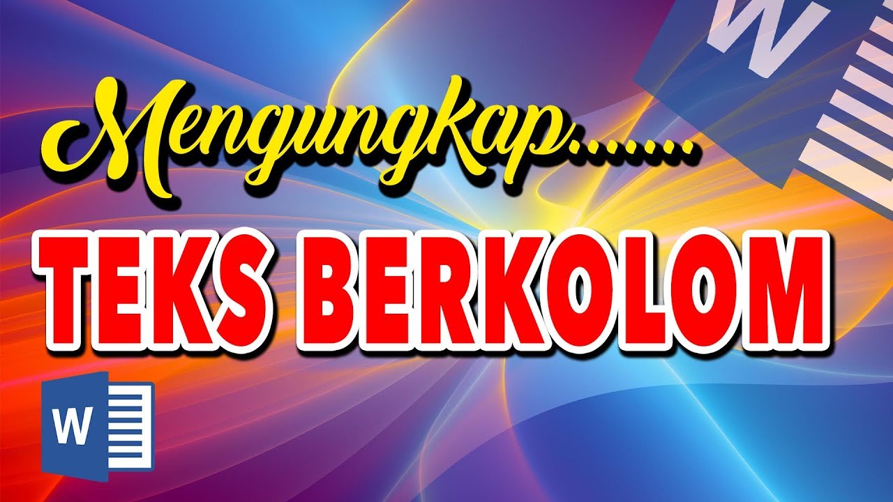 TEKS KOLOM - YouTube