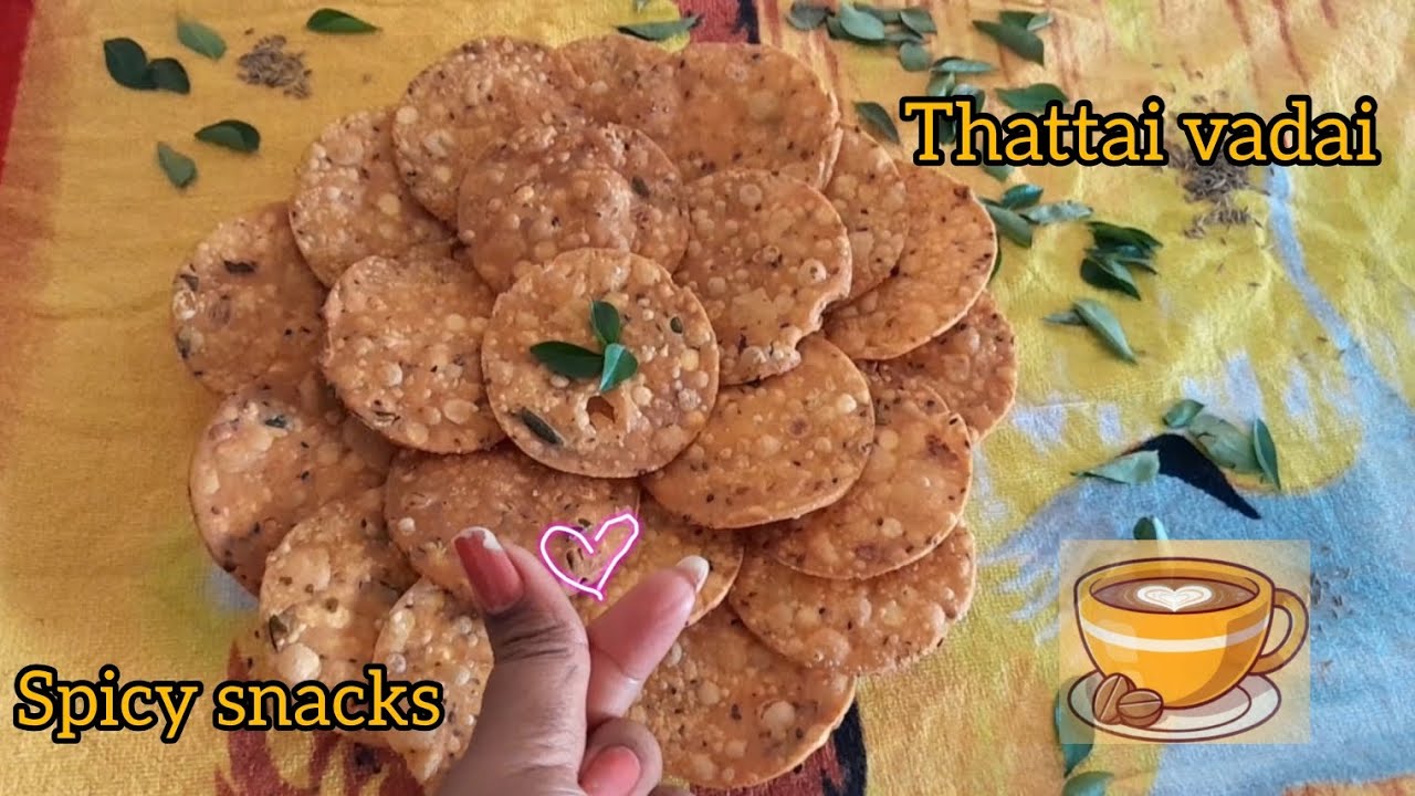 Thattu vadai Recipe in tamil /evening snacks 🥨 recipe vadai / coffee ...