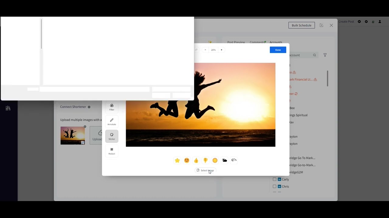 Using the Inbuilt Image Editor on Go Promote Social - YouTube