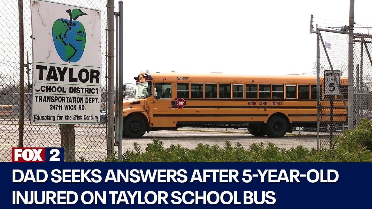 Dad seeks answers after 5-year-old injured on Taylor school bus - YouTube