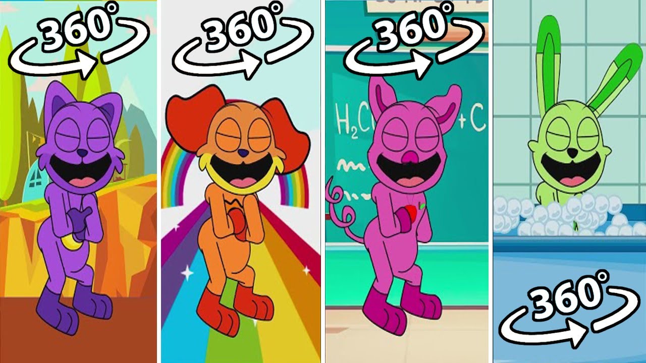 360º VR Smiling Critters POKEDANCE in Finding Challenge - YouTube