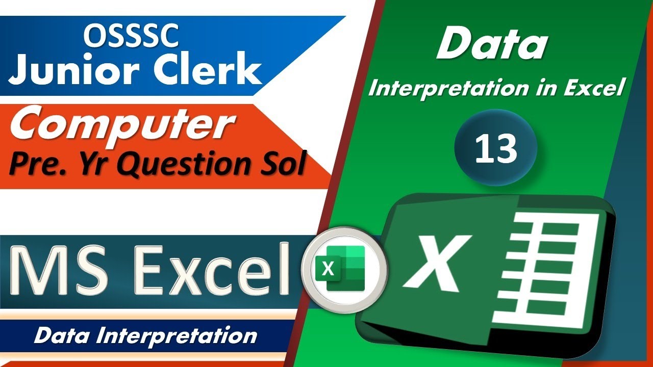 Previous year question solved in MS Excel || Data interpretation ...