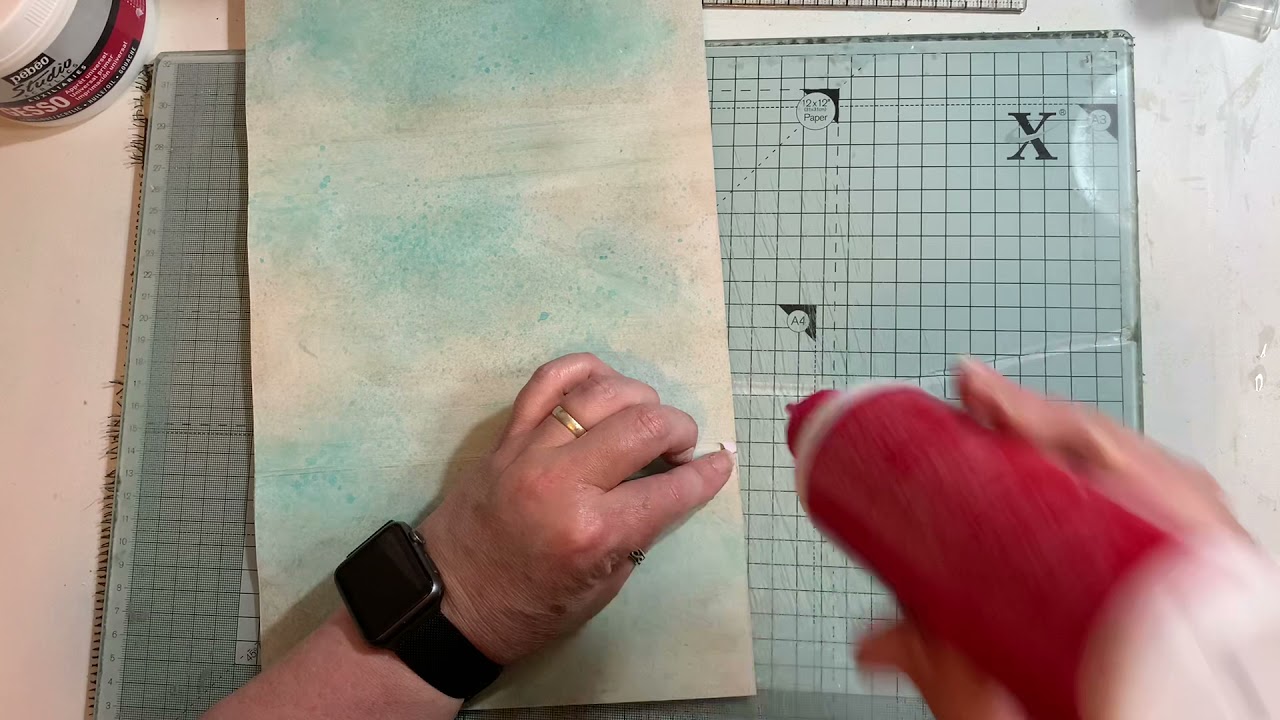 Let’s make : Tutorial : trifold folio journal part 1 - YouTube