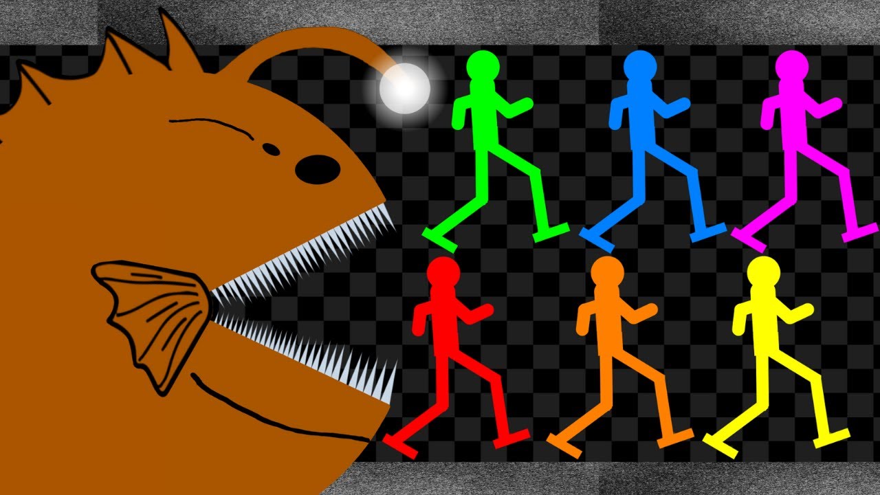 Survival Stickman Race: Run From Angler Fish - YouTube